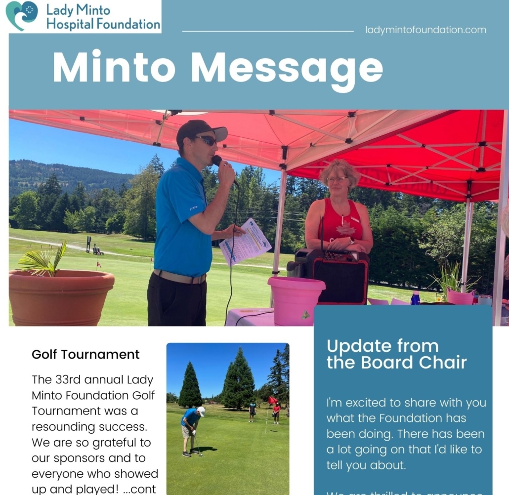 Minto Message Summer 2024 - Lady Minto Hospital Foundation